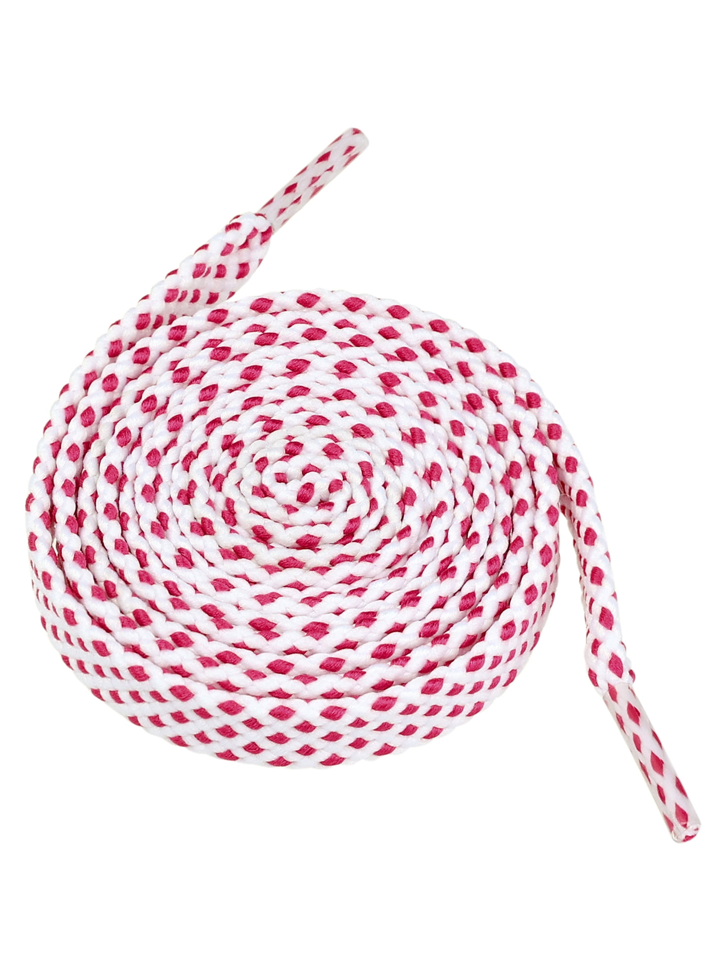 INSPIRE CHIC 2 Pairs Athletic Polka Dots Flat Shoelaces Double Layer ...