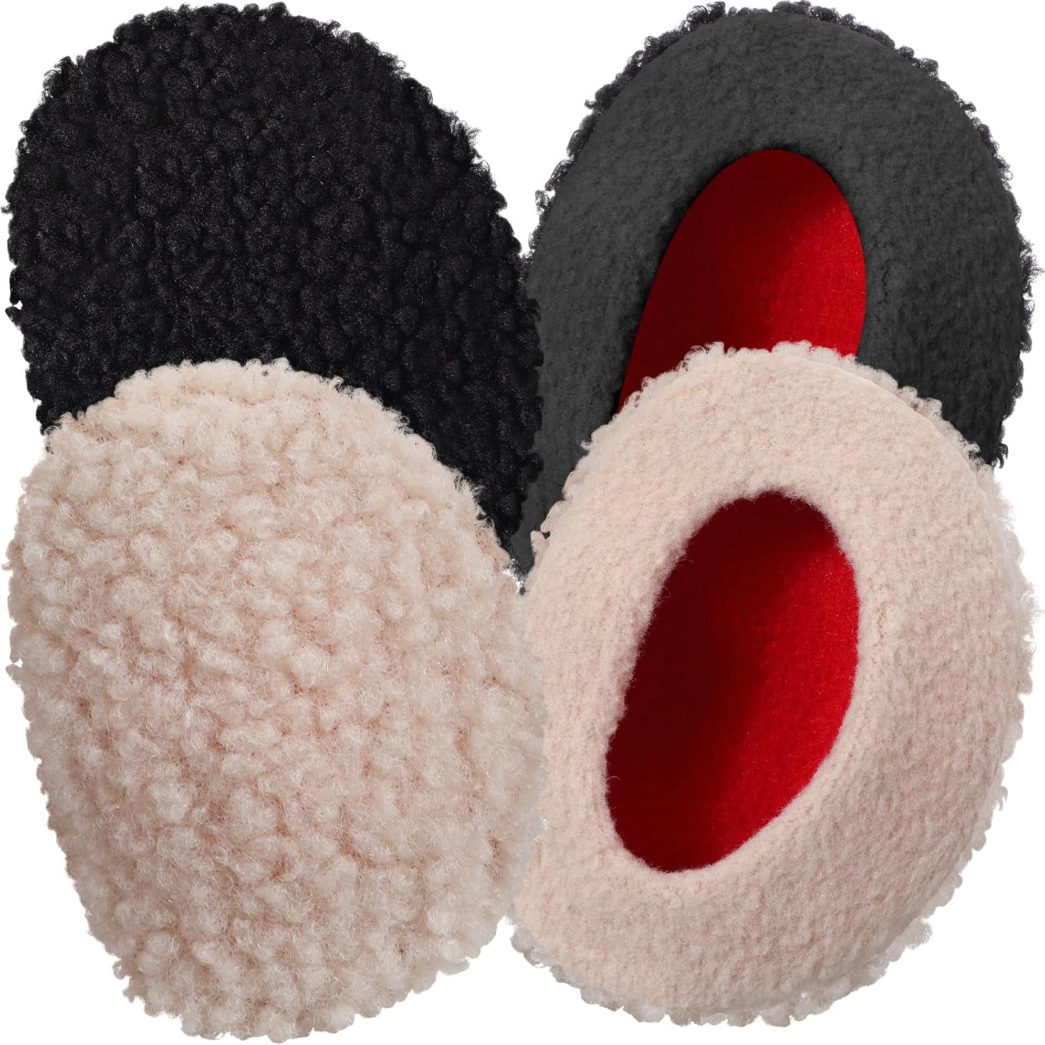 2 Pairs Bandless Earmuffs Ear Warmers Winter Ear Covers Earcaps for ...