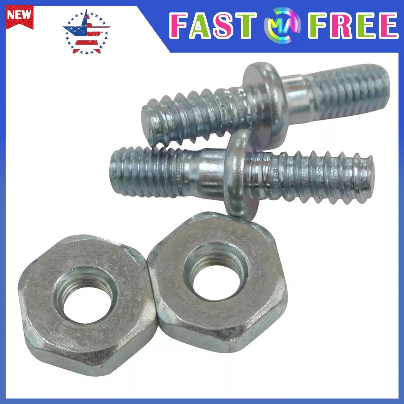 2 Pairs Bar Studs & Nuts For Stihl 017 018 Ms170 Ms180 Chainsaws ...