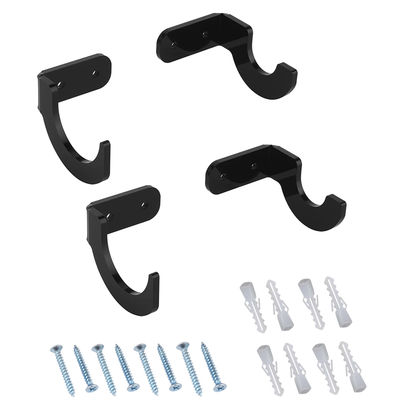 2 Pairs Baseball Bat Horizontal Rack Gift for Baseball Fans Collectors ...