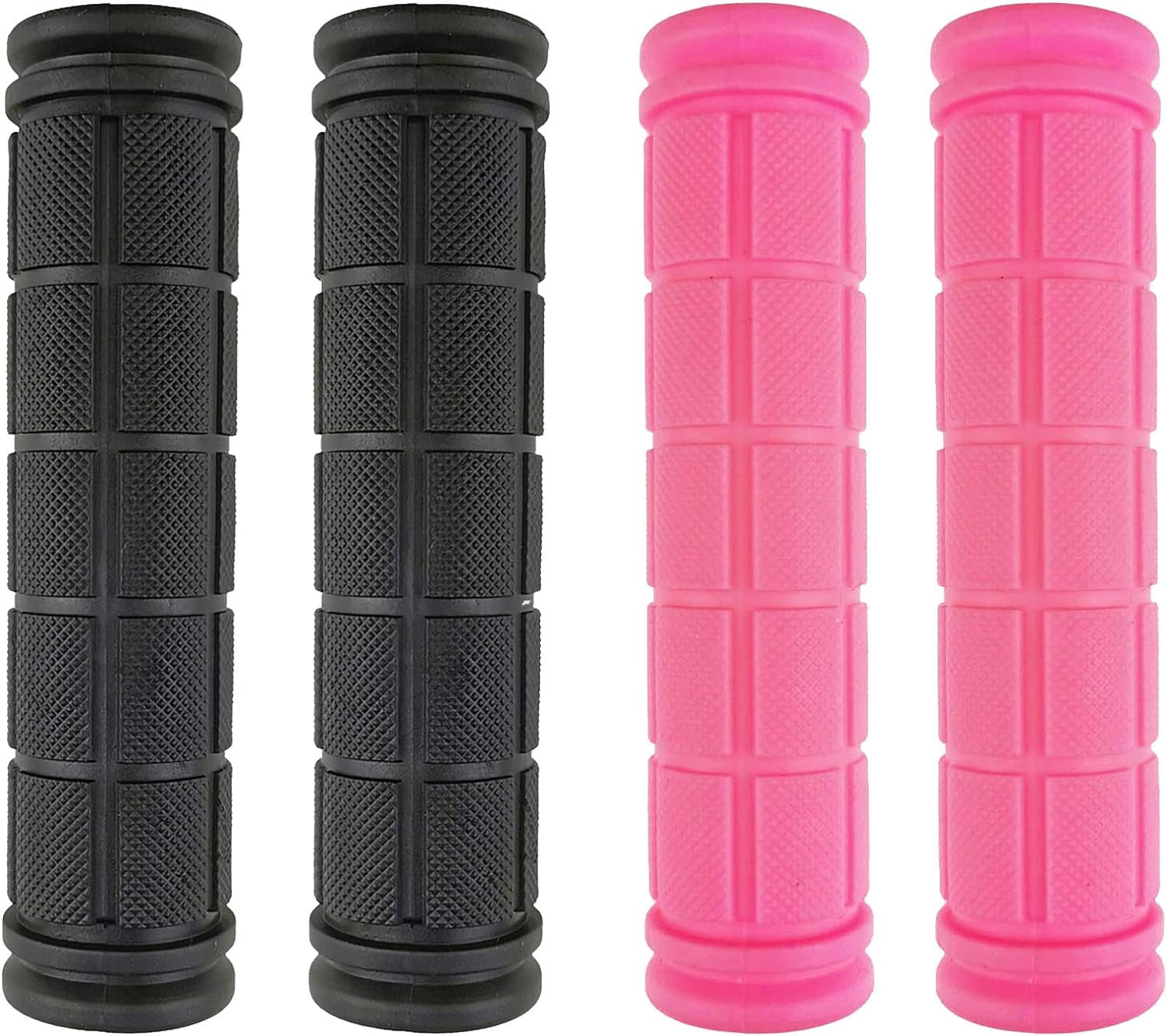2 Pairs Bicycle Handlebar Grips Cover Comfortable Rubber Bike Handle ...