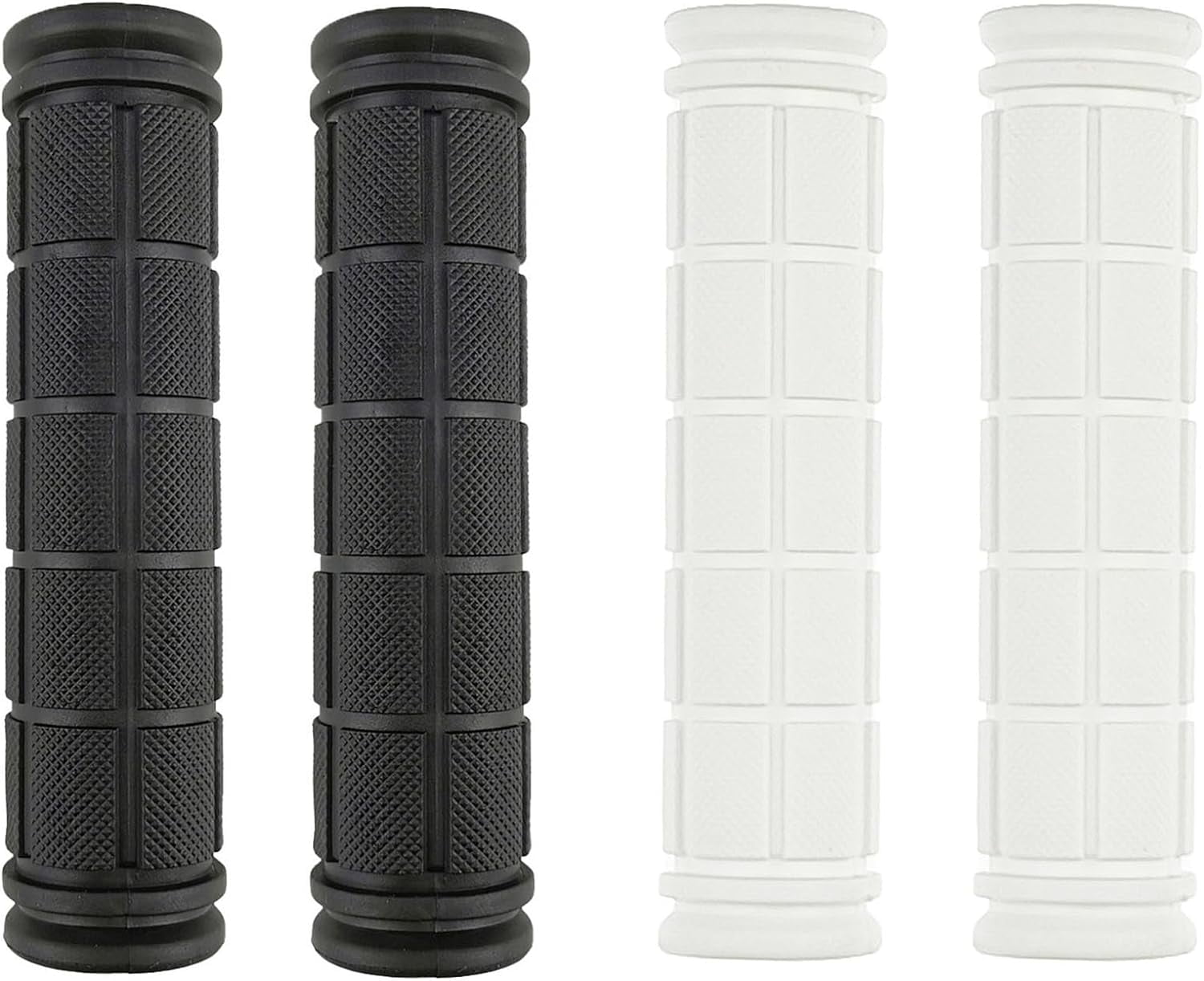 2 Pairs Bicycle Handlebar Grips Cover Comfortable Rubber Bike Handle ...