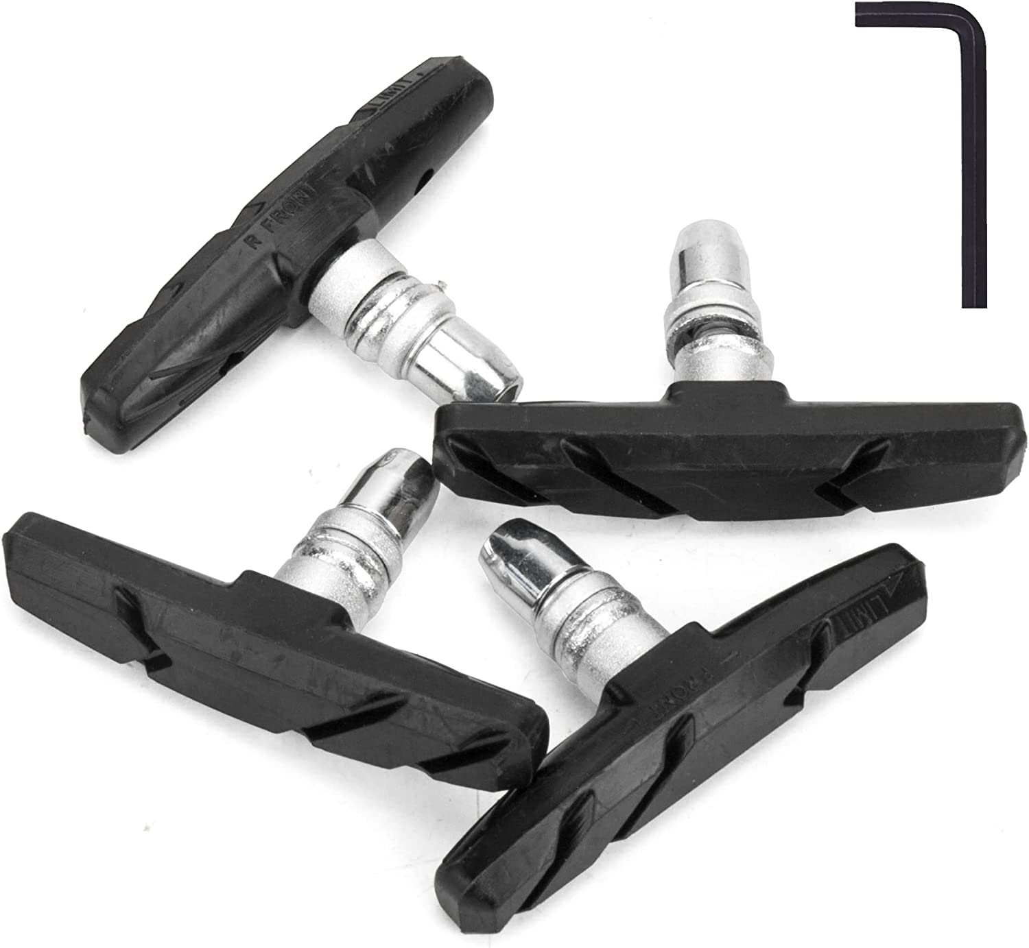 2 Pairs Bike Brakes Pads Set, 70mm for Cruiser MTB Mountain Bicycle ...