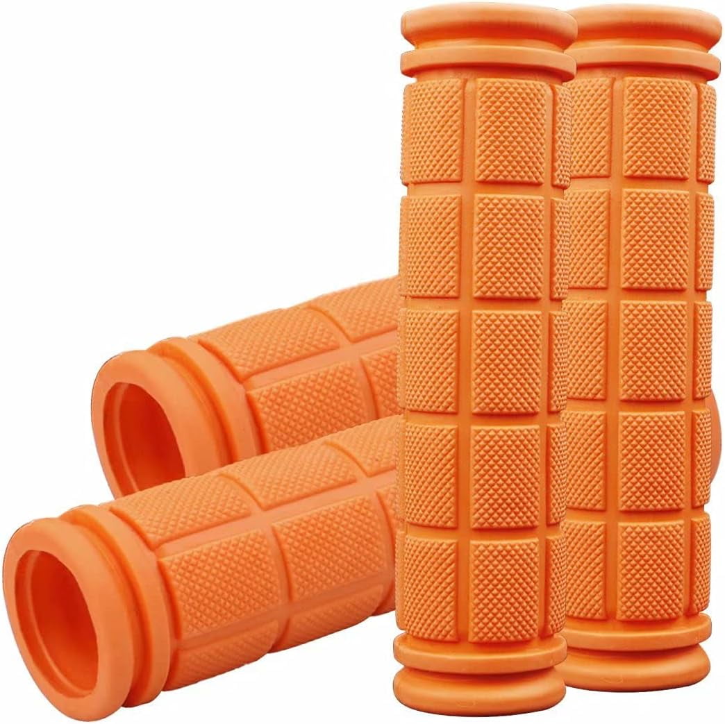 2 Pairs Bike Handle Grips, Kids Non-Slip-Rubber Bicycle Handlebar Grips ...