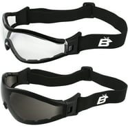 2 Pairs of Birdz Eyewear Boogie Motorcycle Ski Skydiving Goggles Clear ...