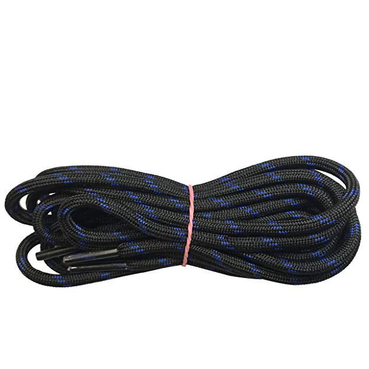 2 Pairs Black Blue Boot Laces Shoelaces for Hiking shoes Military ...