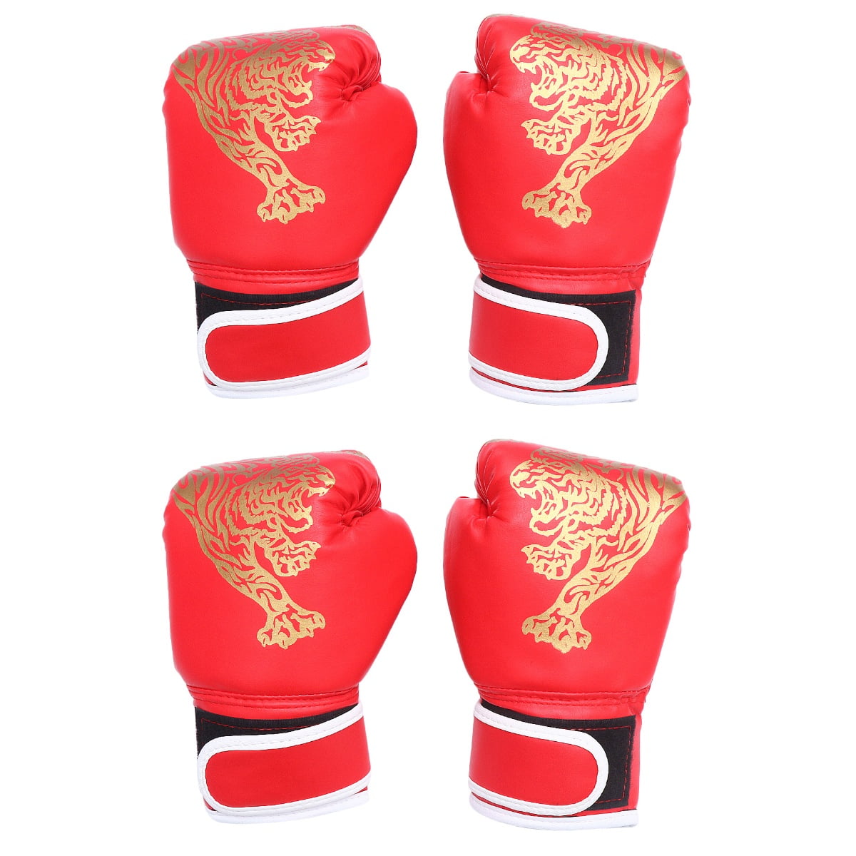 2 Pairs Boxing Wraps Gloves Punching Bag The Mitten Kids Mittens Red ...