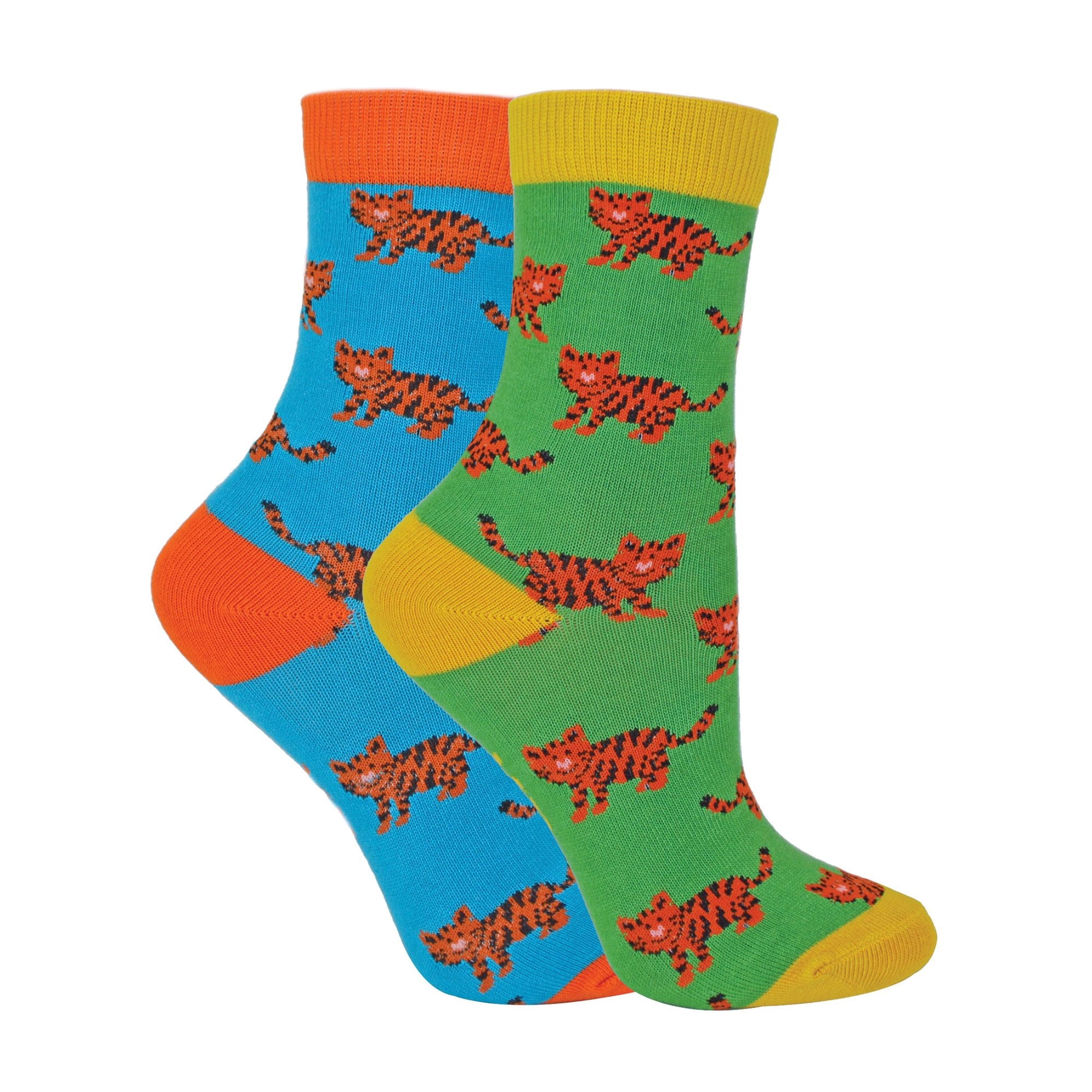 2 Pairs Boys Novelty Bamboo Socks | Mr Heron | Kids Animal Design Socks ...
