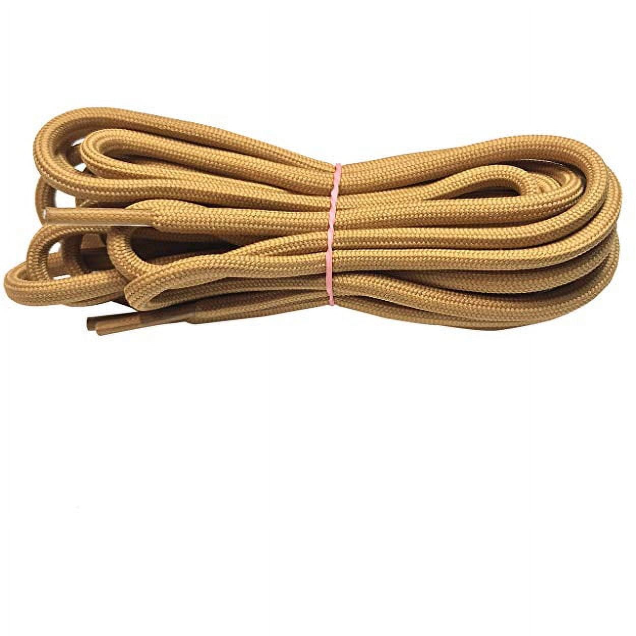 2 Pairs Brown Round Boot Laces Shoelaces for Hiking Work Safety Boots ...