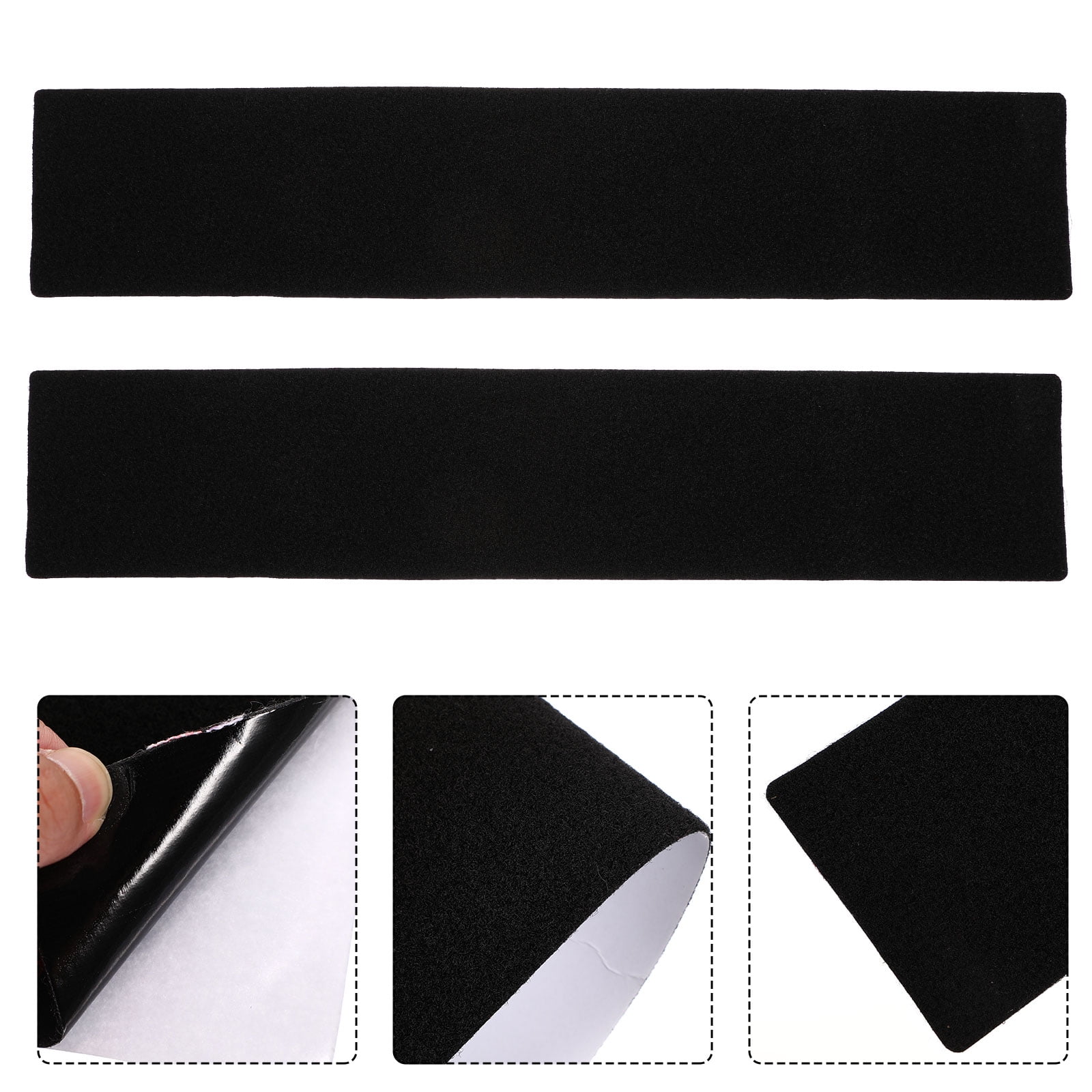 OUNONA Durable Black Polyester License Plate Fixing Sticker for Car ...