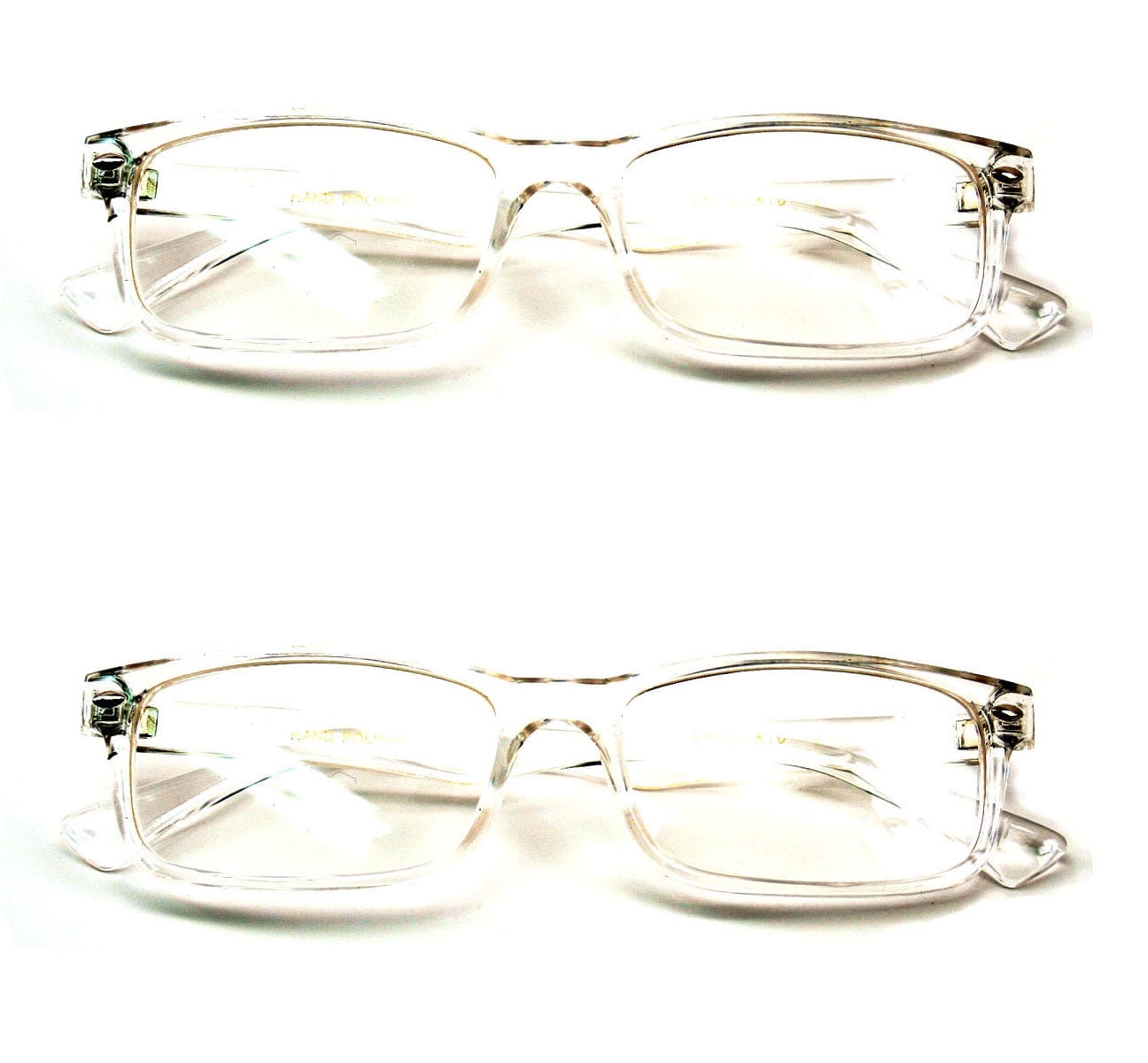 2 Pairs Casual Fashion Rectangular Reading Glasses - Stylish Simple ...