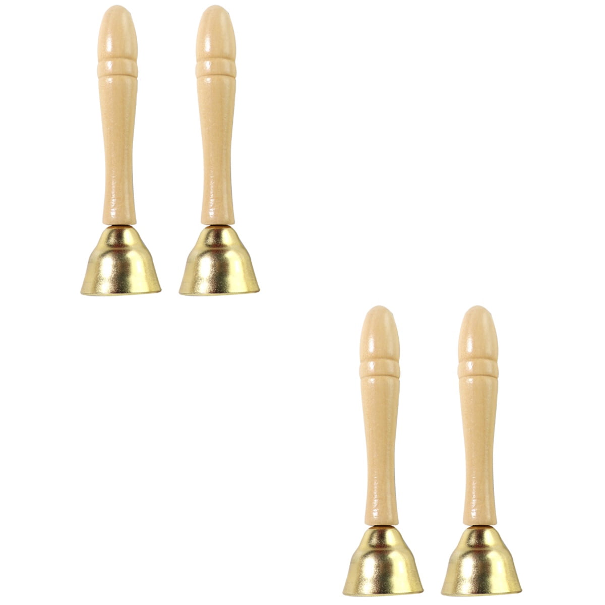 2 Pairs Chime Strike The Brass Bell Educational Plaything - Walmart.com