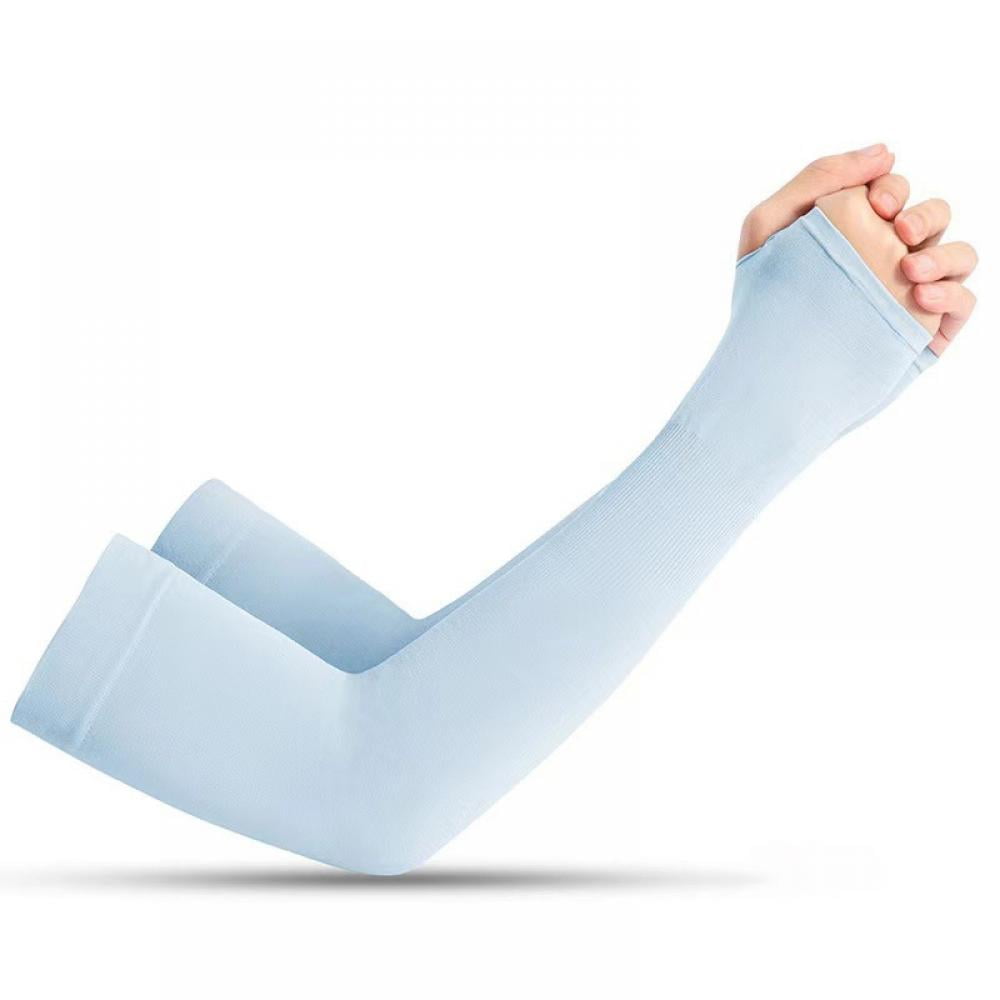 2 Pairs Compression Cooling UV Protection Sun Sleeves Long Arm Cover ...