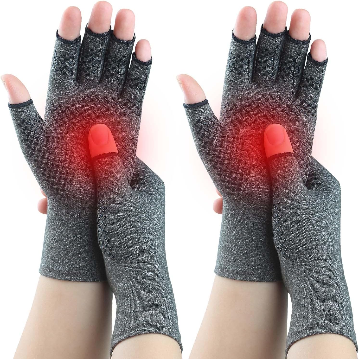 2 Pairs Compression Gloves for Rheumatoid Arthritis, Osteoarthritis ...