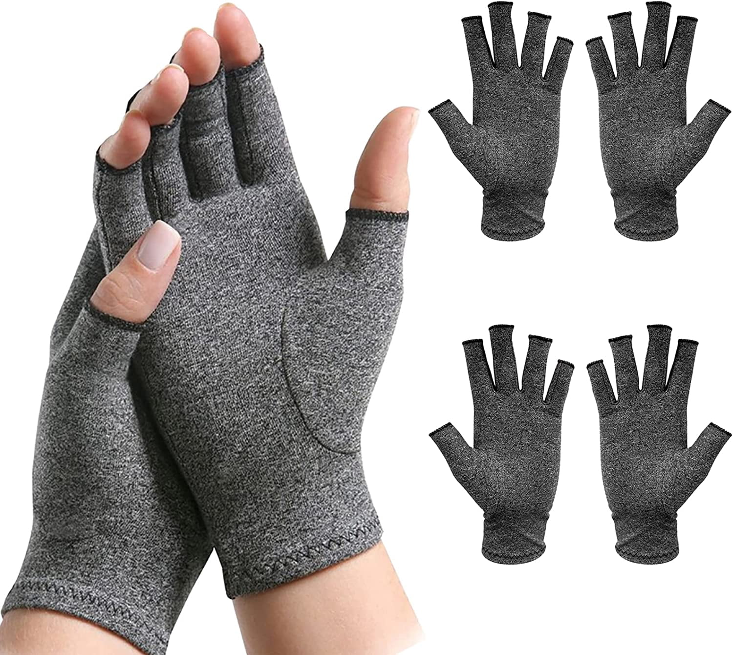 2 Pairs Compression Gloves for Arthritis,Relief for Hand Rheumatoid ...