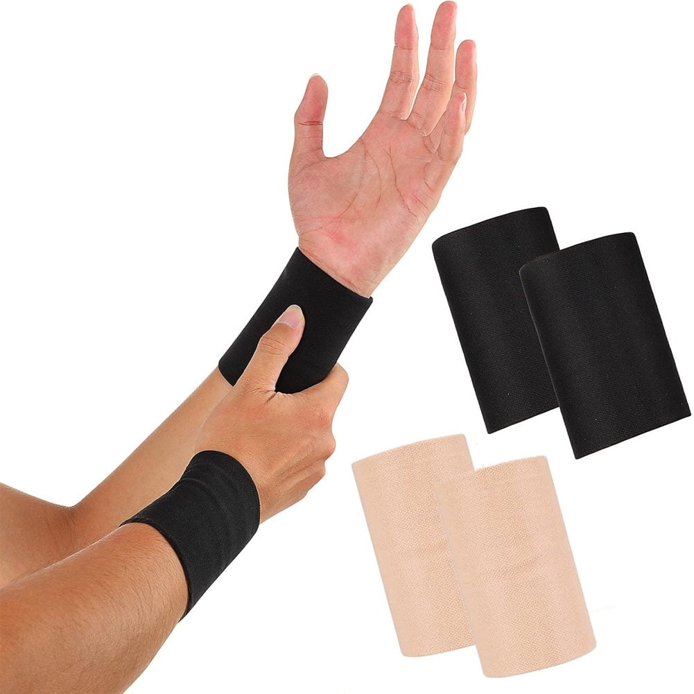 2 Pairs Compression Wrist Sleeve Compression Wrist Brace Wrist Supports ...