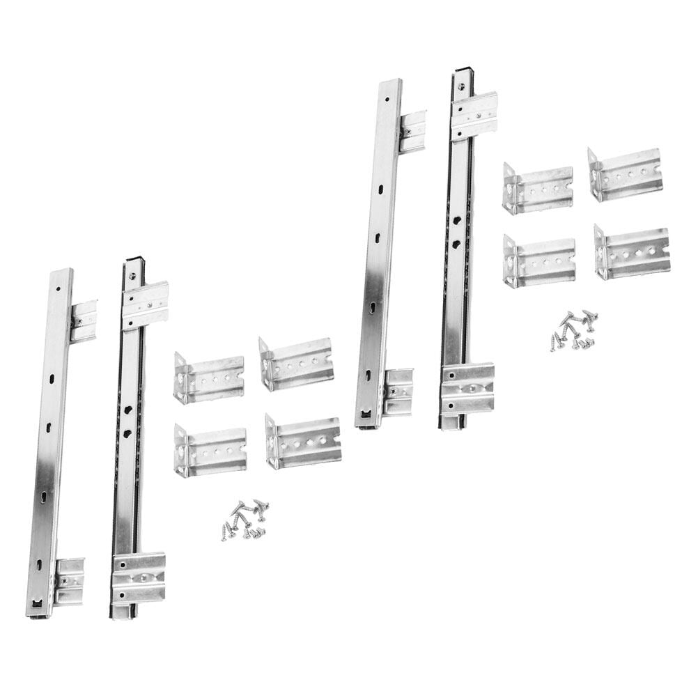 unbranded 2 Pairs Keyboard Slide Full Extension Desk Under Drawer Rail ...