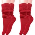 2 Pairs Cotton Lightweight Slouch Socks for Women Shoe Size 5 to 10 ...