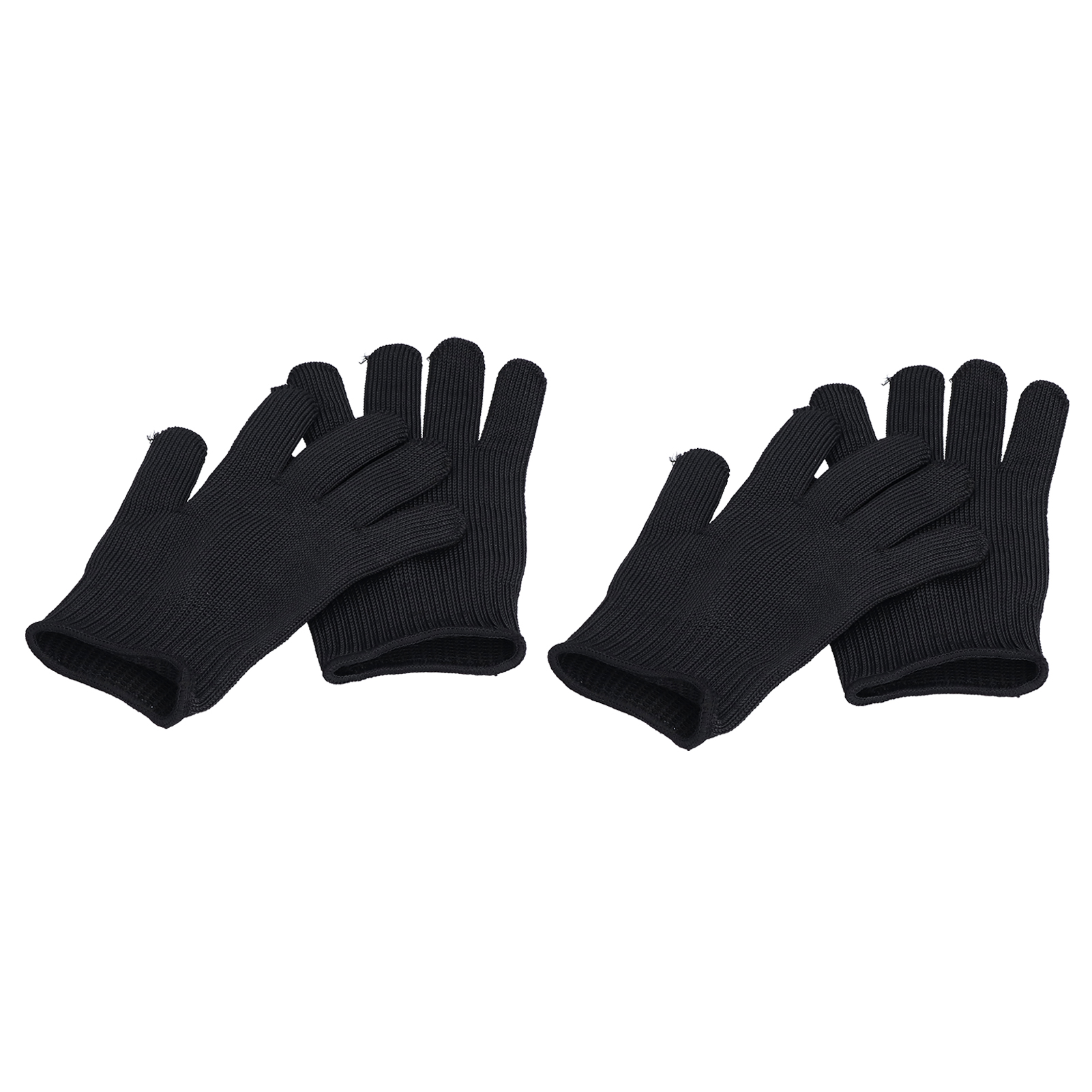 2 Pairs Cut Resistant Gloves Level 5 Protection Scratch Proof Steel ...