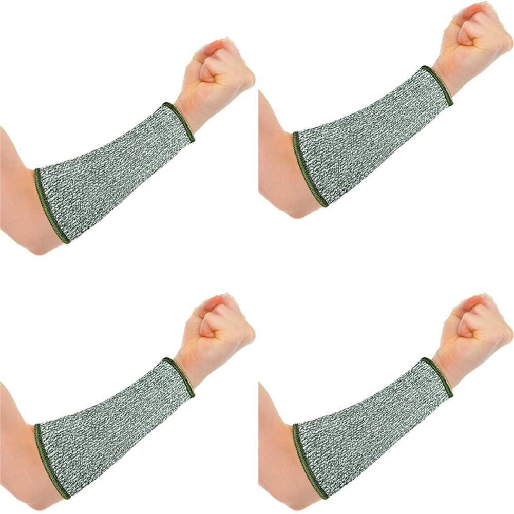 2 Pairs Cut Resistant Sleeves Level 5 Arm Protective Sleeve for Thin Skin and Bruising Gardening ...