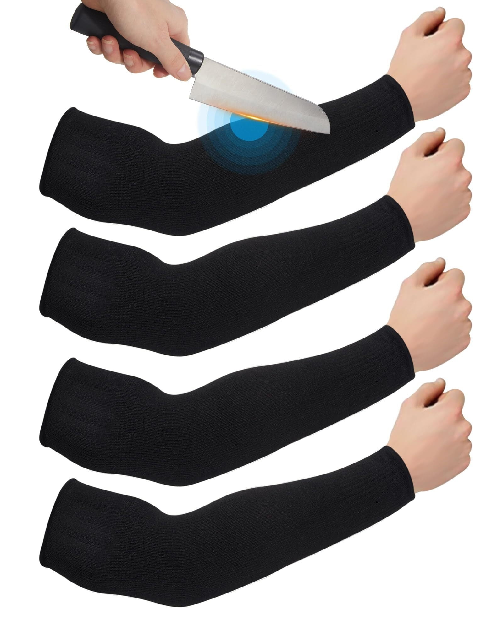 2 Pairs Cut Resistant Sleeves Thin Arm Protectors Arm Guard for Thin ...