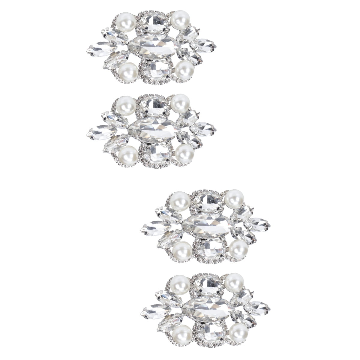 2 Pairs Delicate Shoe Buckles Ornament Girl Decorative Shoes Clips Shoe ...
