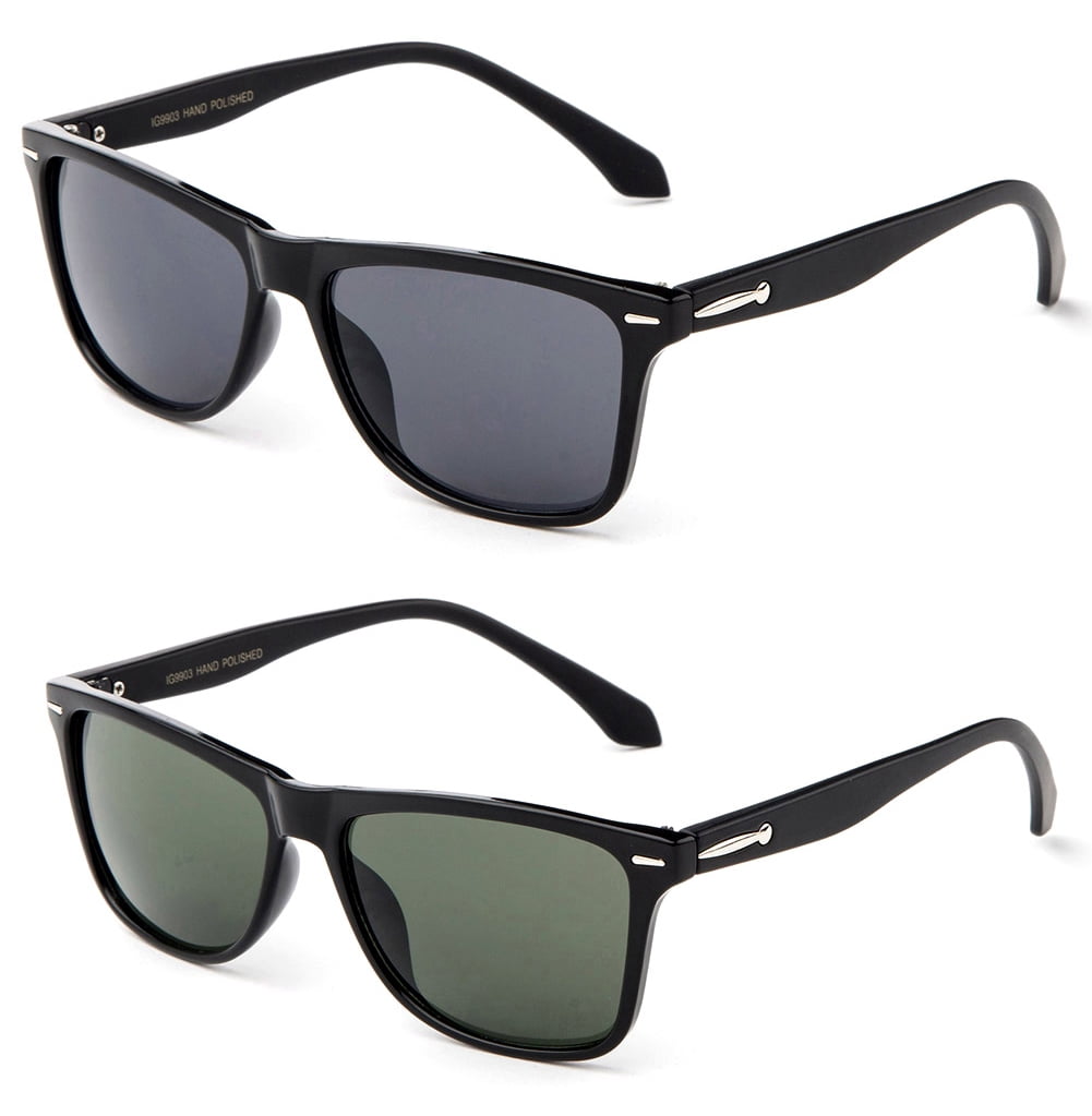 2 Pairs Designer Inspired Retro Fashion Sunglasses Lightweigh Frame ...