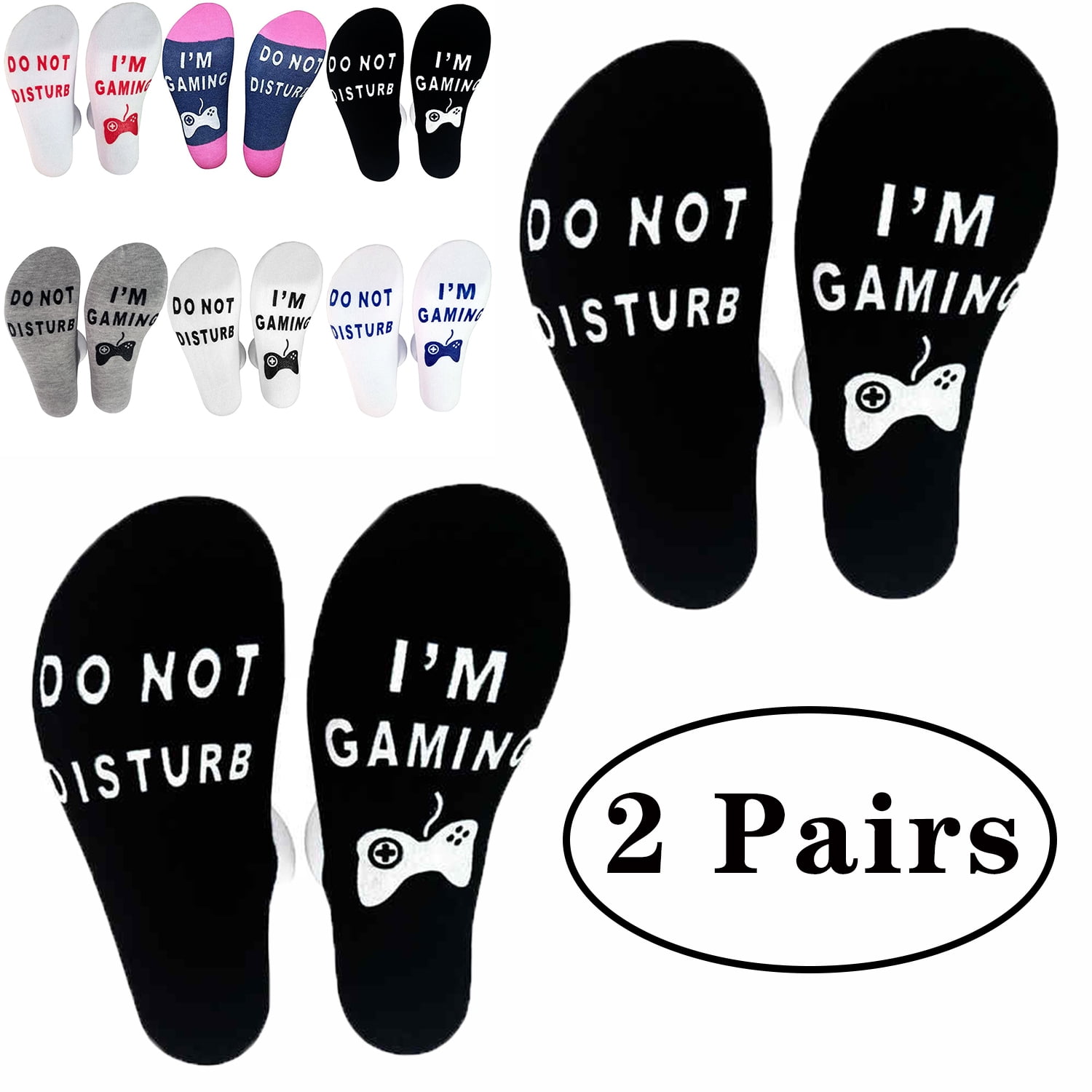 2 Pairs Do Not Disturb Gaming Socks, Gamer Socks Funny Gifts for ...