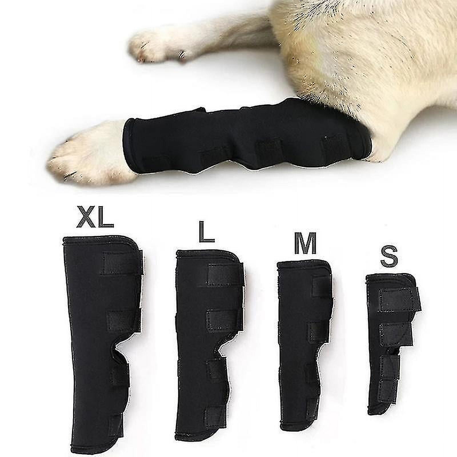2 Pairs Dog Front Leg Wrist Guard, Leg Brace Kneepad Carpal Support ...