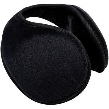 Ear Mitts Bandless Ear Muffs For Men & Women, Gray Fleece Ear Warmers ...