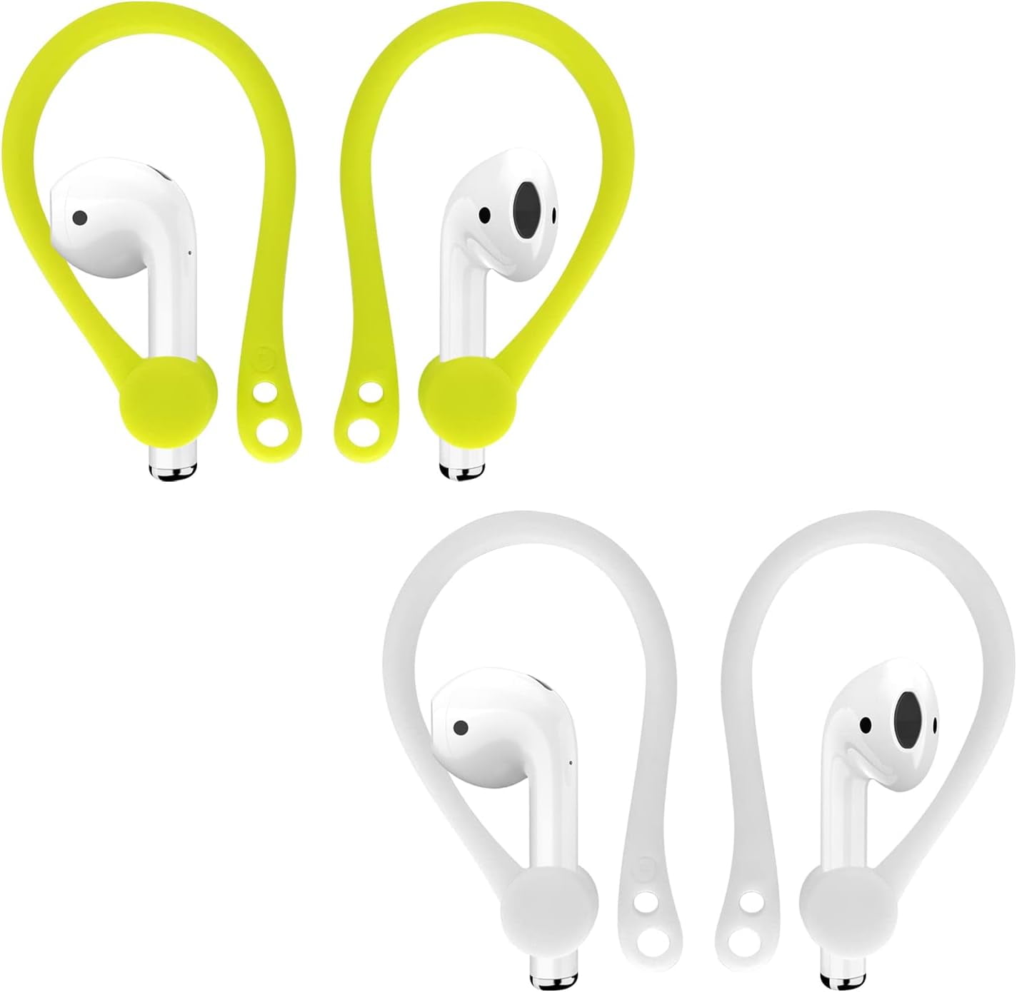 2 Pairs EarHooks Compatible for AirPods Pro 2 1, Silicone Anti-Lost Secure Ear hook, Ear ...
