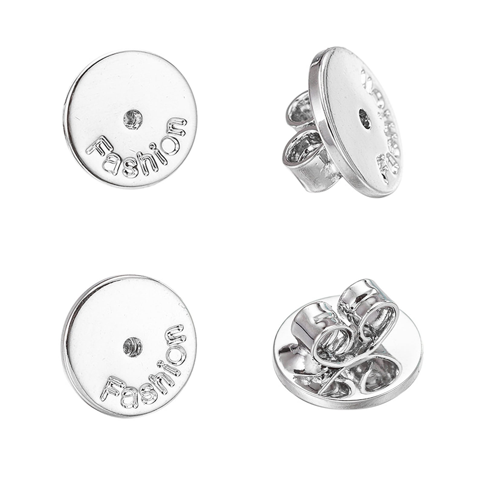 2 Pairs Earplugs, Secure Locking Earring Backs, Hypoallergenic, No ...