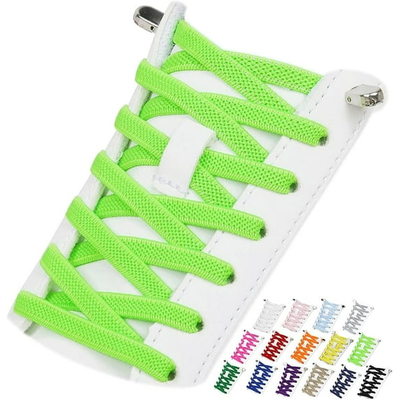 2 Pairs Elastic Tieless Shoe Laces for Sneakers, No Tie Shoelaces for ...