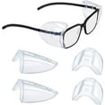 2 Pairs Eye Glasses Side Shields, Flexible Slip on Side Shields for ...