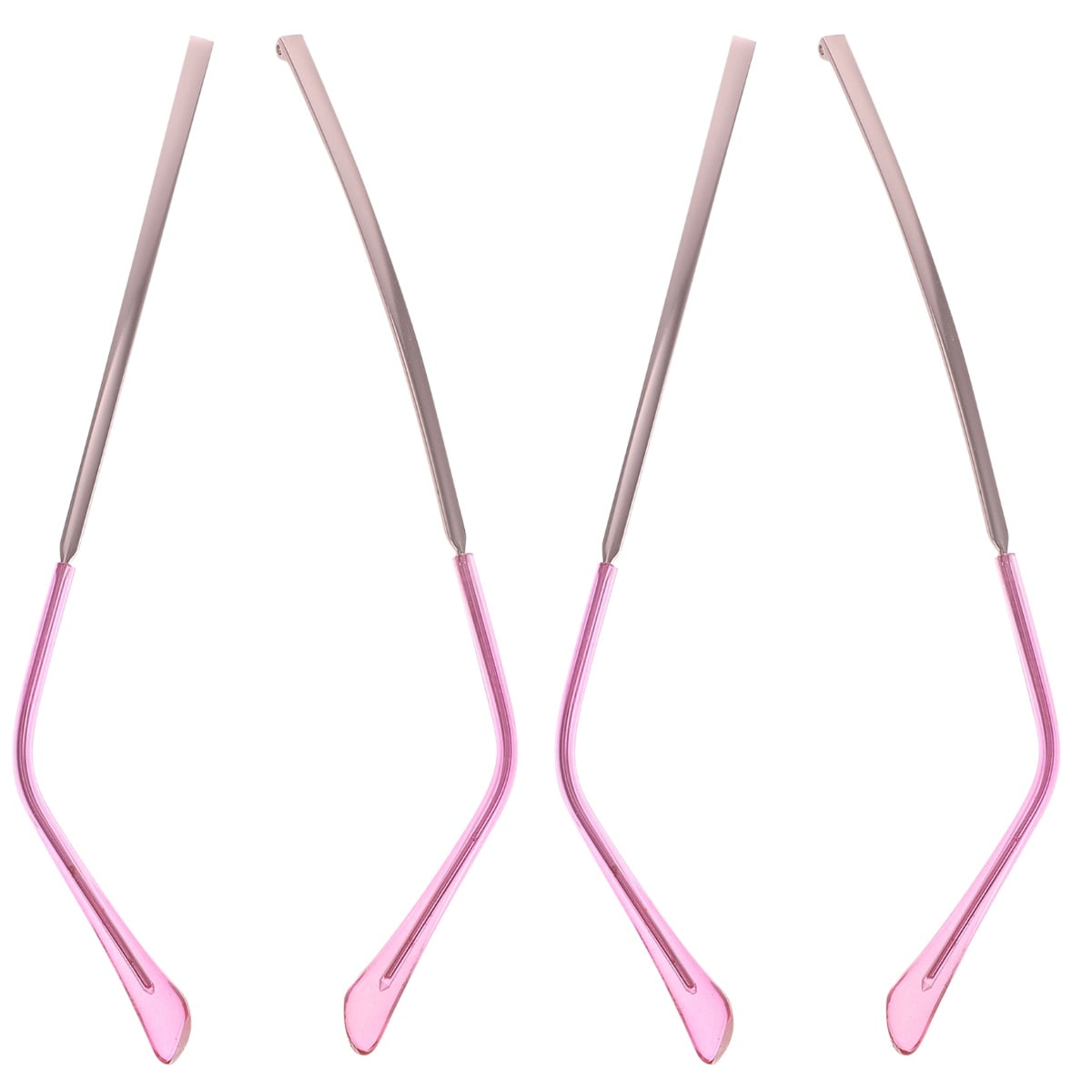 2 Pairs Eyeglasses Replacement Temple Universal Glasses Metal Temples ...