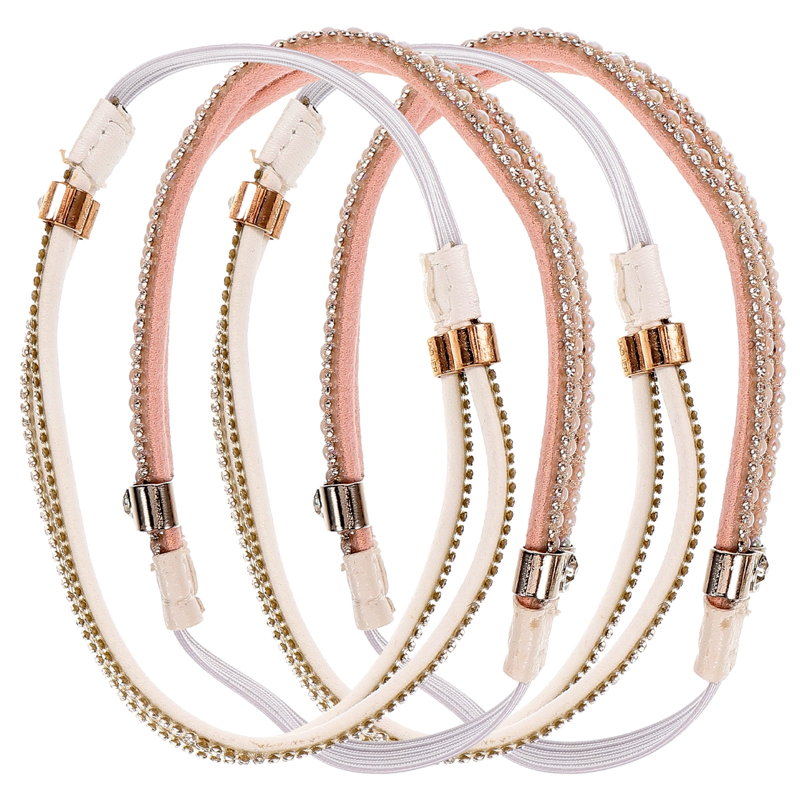 2 Pairs Fastener Shoe Laces Adjustable Heel Bands High Straps - Walmart.com