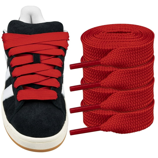 2 Pairs Fat Shoelaces for Adidas Campus 00s,16MM Thick Flat Wide Jumbo ...