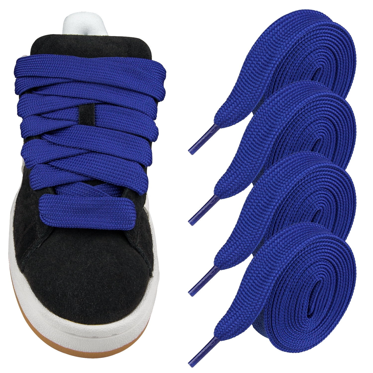 2 Pairs Fat Shoelaces for Adidas Campus 2CM Thick Flat Wide Jumbo ...