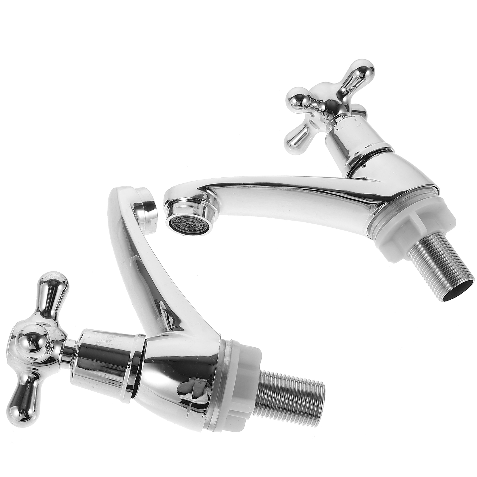 2 Pairs Faucet Single Hole Bliotte Sink Bathroom Bathtub Cold Water ...