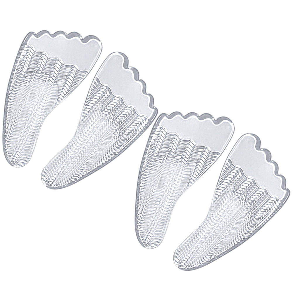 2 Pairs Five Toe Sticky Front Pad Shoe Inserts Foot Support Insole ...