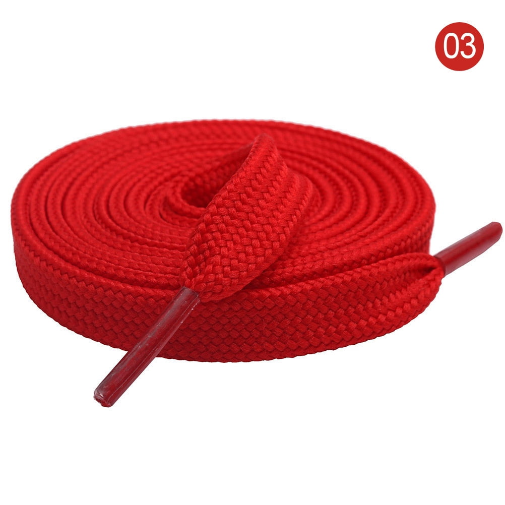 2 Pairs Flat Double Layer Shoe Laces for Sneakers, Thick Flat Sneakers ...