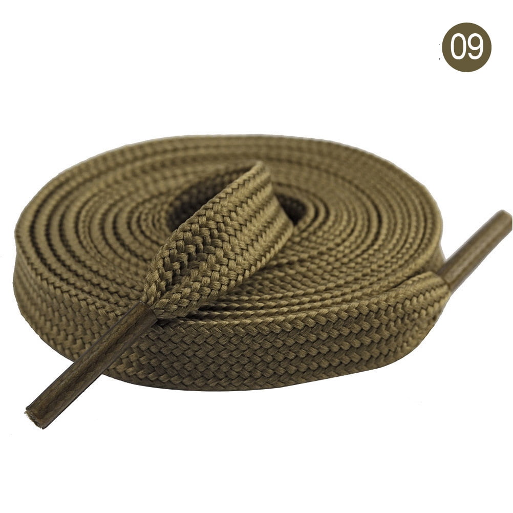 2 Pairs Flat Double Layer Shoe Laces for Sneakers, Thick Flat Sneakers ...