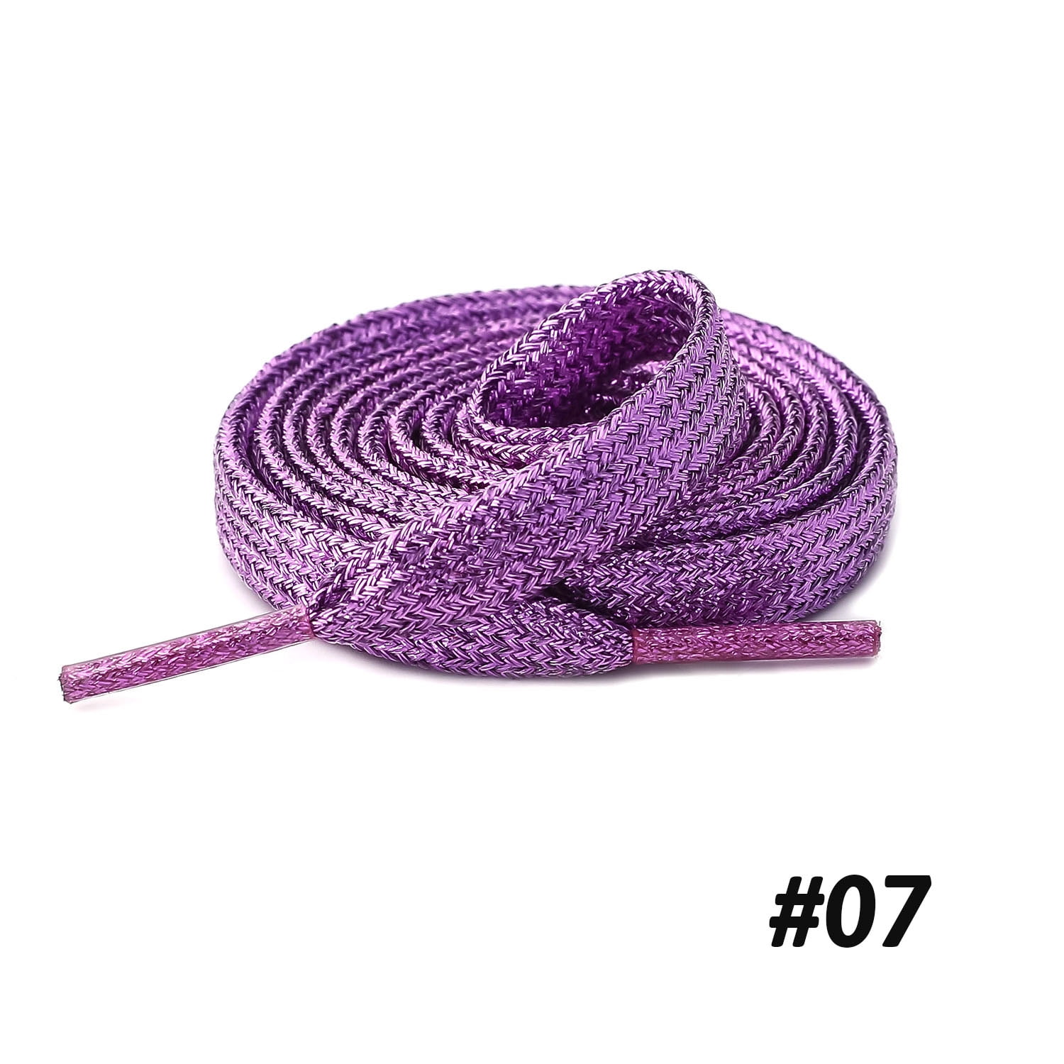 1 Pair Flat Glitter Shiny Metallic Shoe Laces, 22 Colors Colorful ...