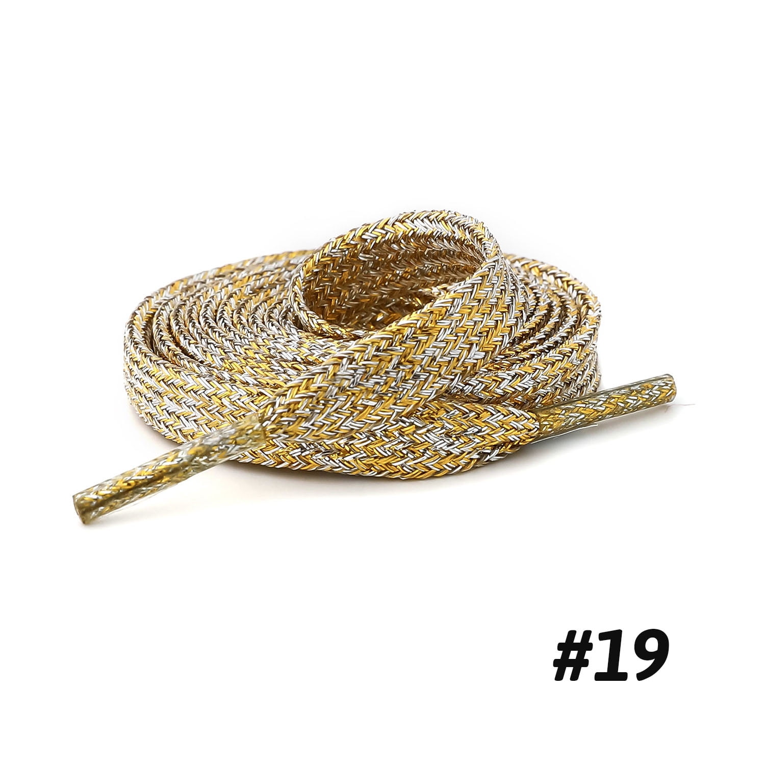 1 Pair Flat Glitter Shiny Metallic Shoe Laces, 22 Colors Colorful ...