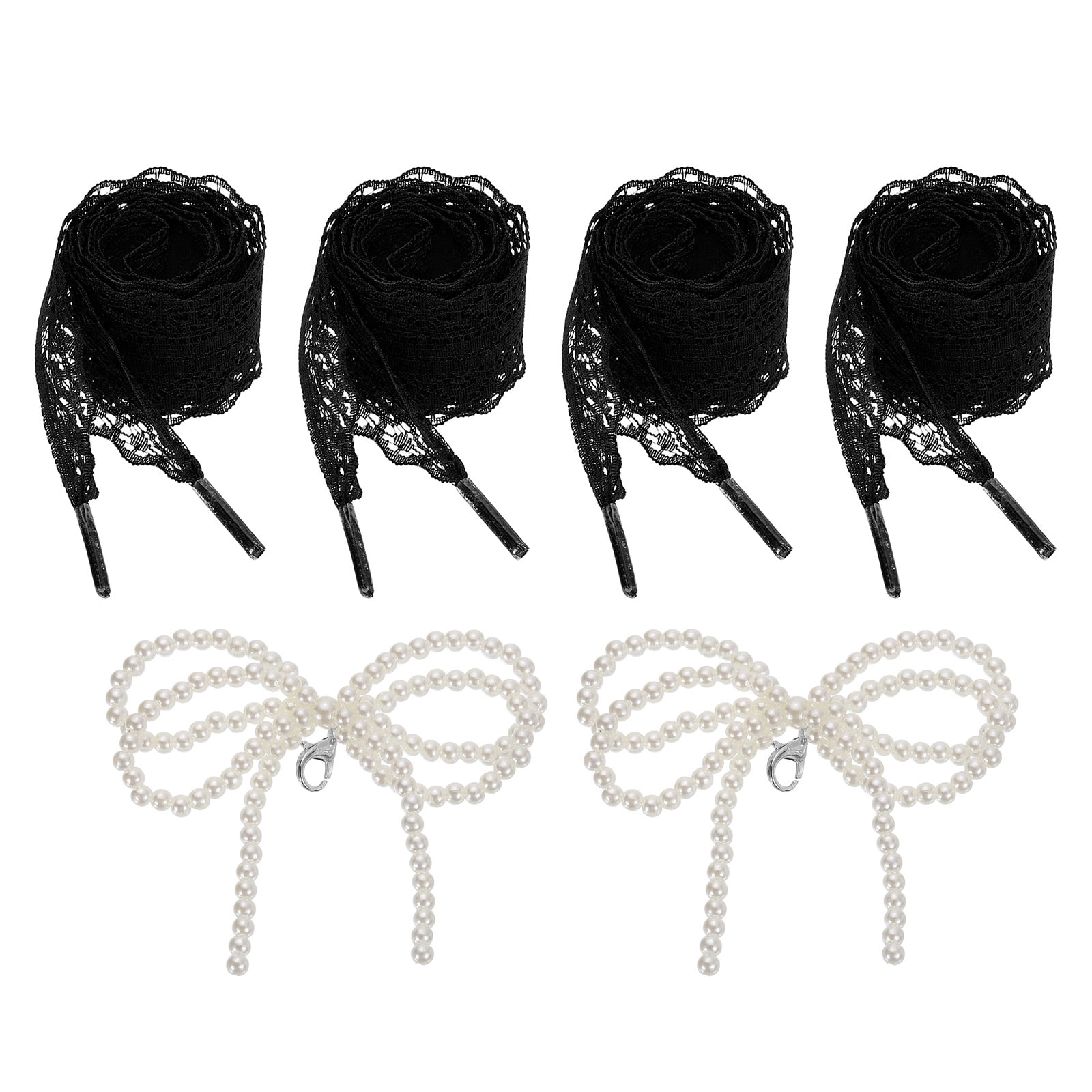 2 Pairs Flat Laces Shoelaces, 2.6CM Wide 100CM Length Lacy Shoe Laces ...