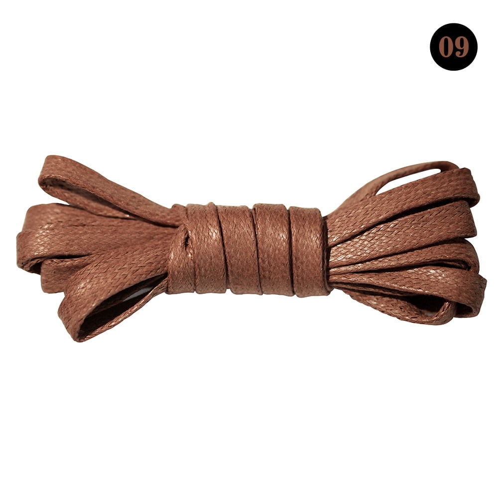 2 Pairs Flat Waxed Shoe Laces for Boots, 10 Colors Shoelaces for Boots ...