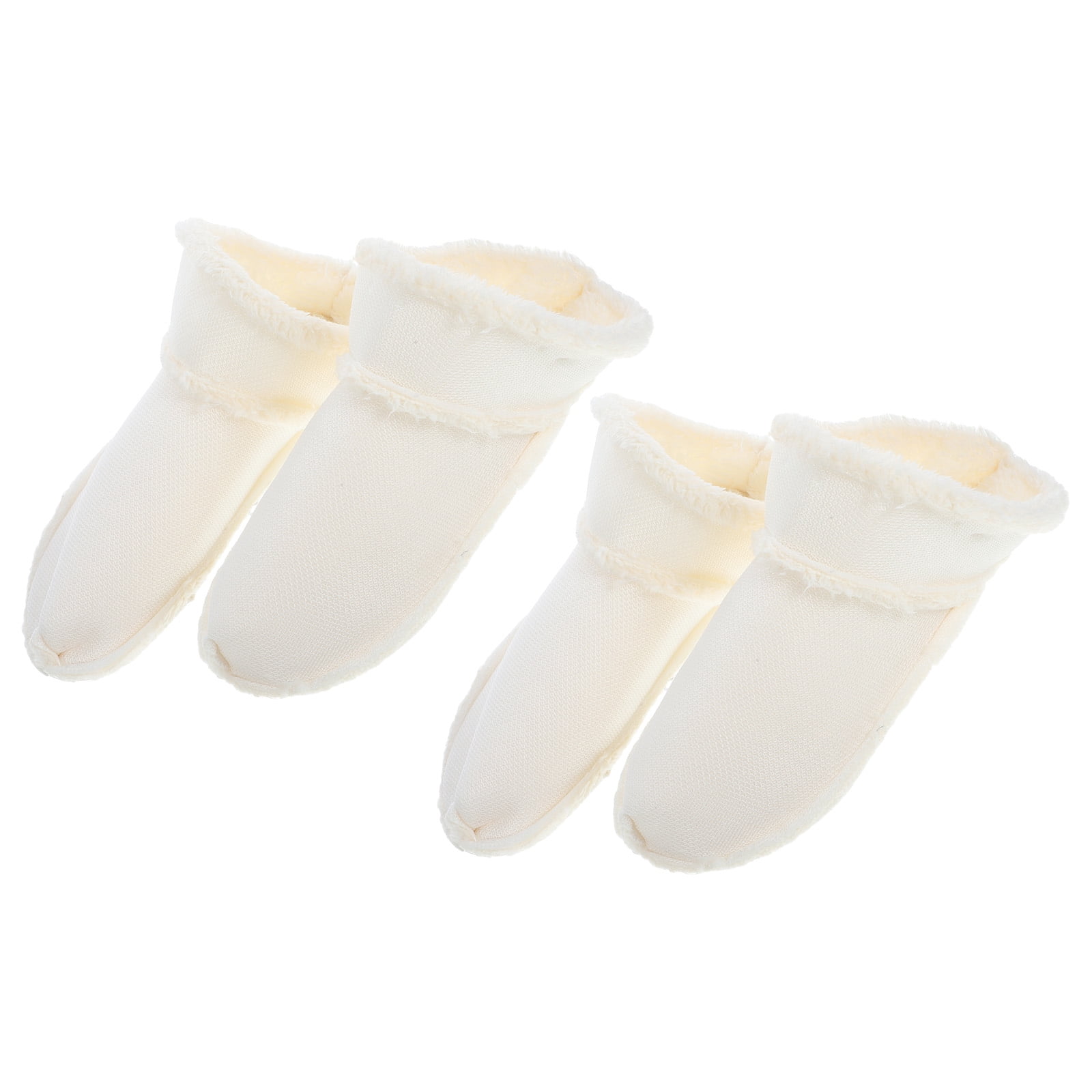 2 Pairs Fleece Shoe Cover Liner Slippers Pads Insert Clogs Warmth ...