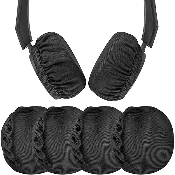 2 Pairs Flex Fabric Headphones Ear Covers, Washable & Stretchable ...