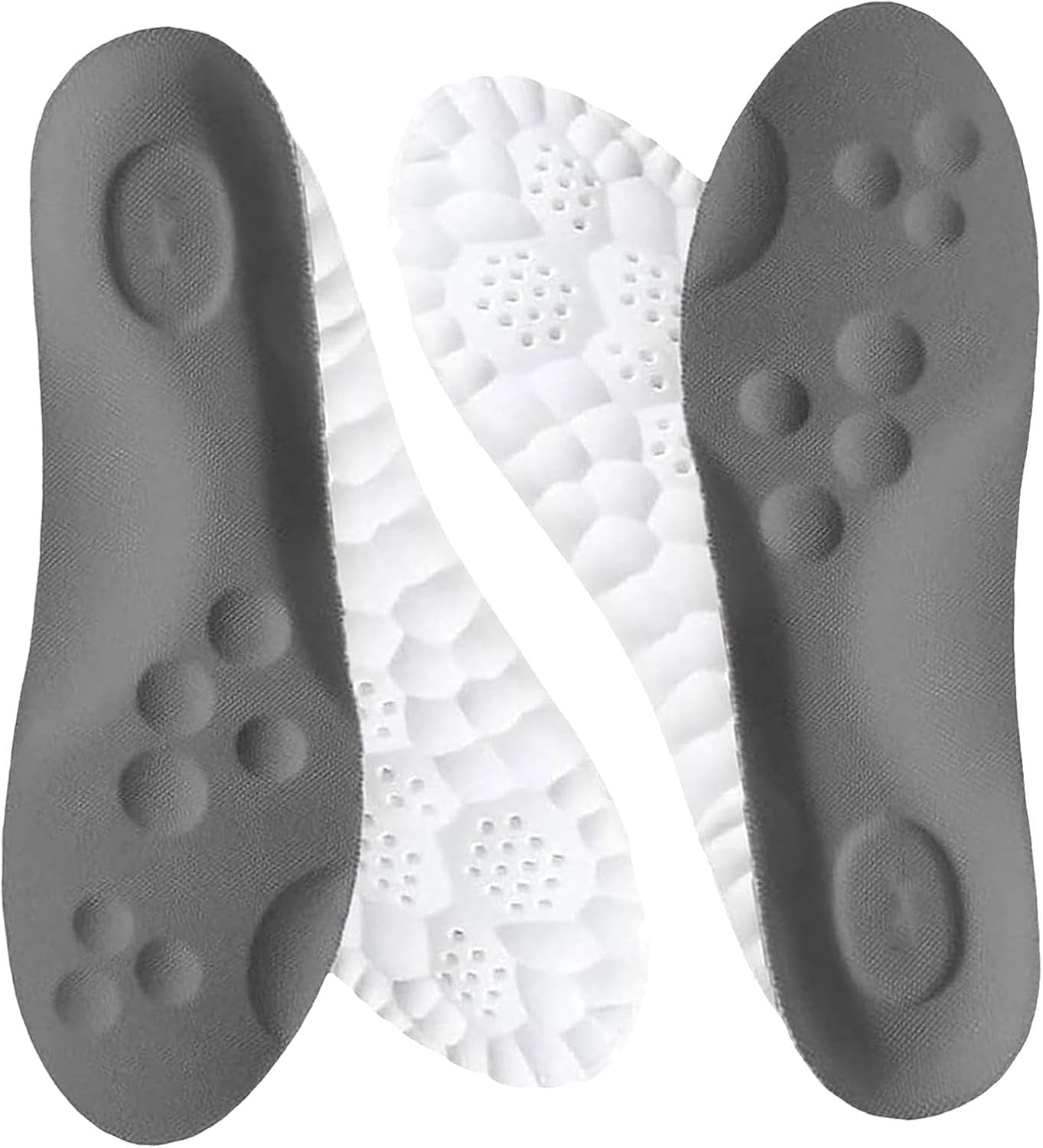 2 Pairs Footstr Insoles for Men Women, Breathable Soft Foam Shoe Insole ...