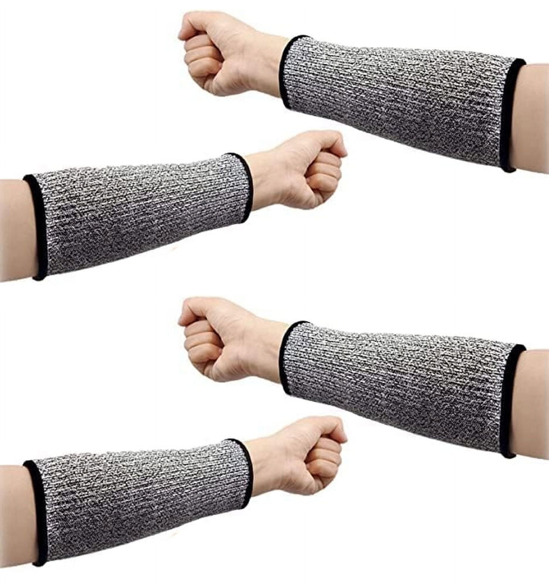 2 Pairs Forearm Sleeve, Cut Resistant Sleeves for Men and Women Arm ...